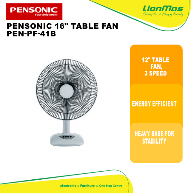 PENSONIC 16" TABLE FAN PEN-PF-41B | Lazada
