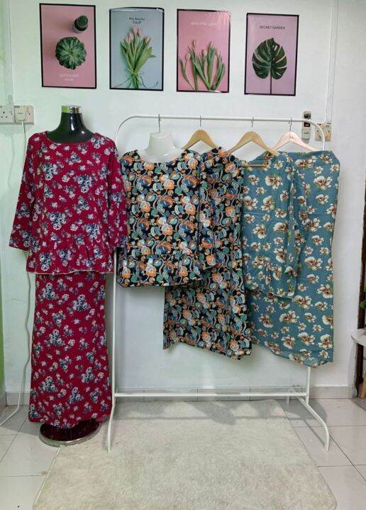 BAJU KURUNG PEPLUM BAJU KURUNG MODEN KAIN DUYUNG | Lazada