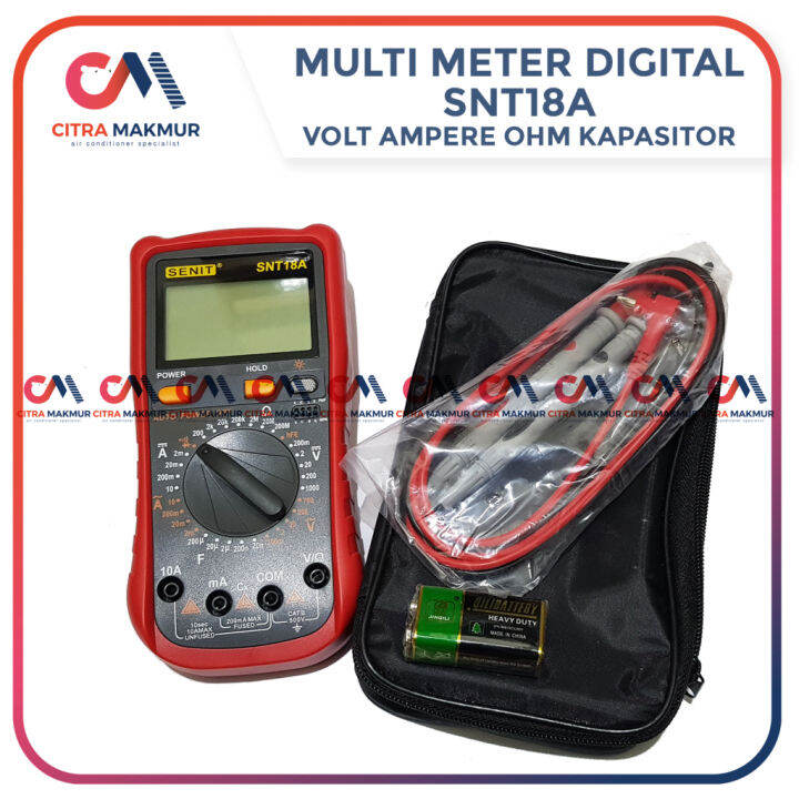 Digital Multimeter Alat Ukur Listrik Setrum Tester Capacitor Multimeter ...