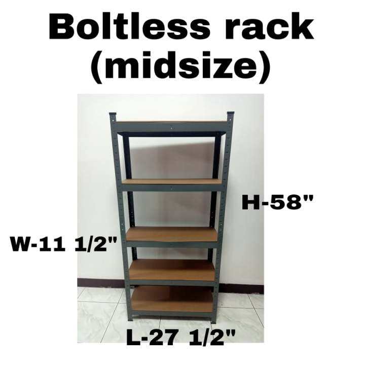 Boltless rack midsize heavy duty easy assemble | Lazada PH