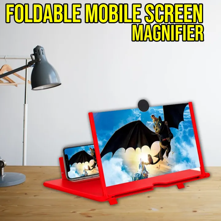 Portable and Foldable Video Amplifier Enlarged Screen Magnifier For ...