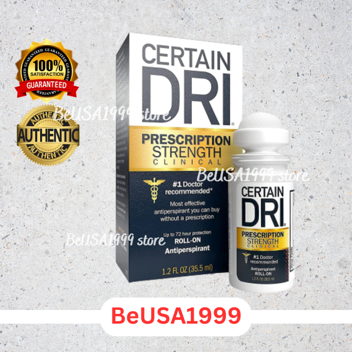 CERTAIN DRI PRESCRIPTION STRENGTH CLINICAL ANTIPERSPIRANT DEODORANT ...