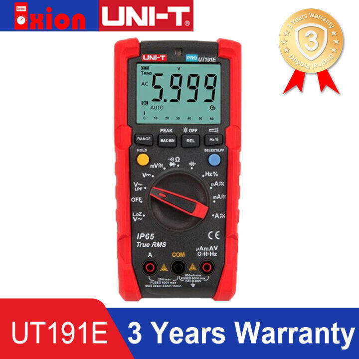 UNI-T UT191E UT191T Professional Digital Multimeter UNIT True RMS ACV AC DC Voltage Current ...