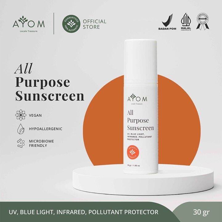 AYOM All Purpose Sunscreen SPF30 PA+++ 30gr | Lazada Indonesia