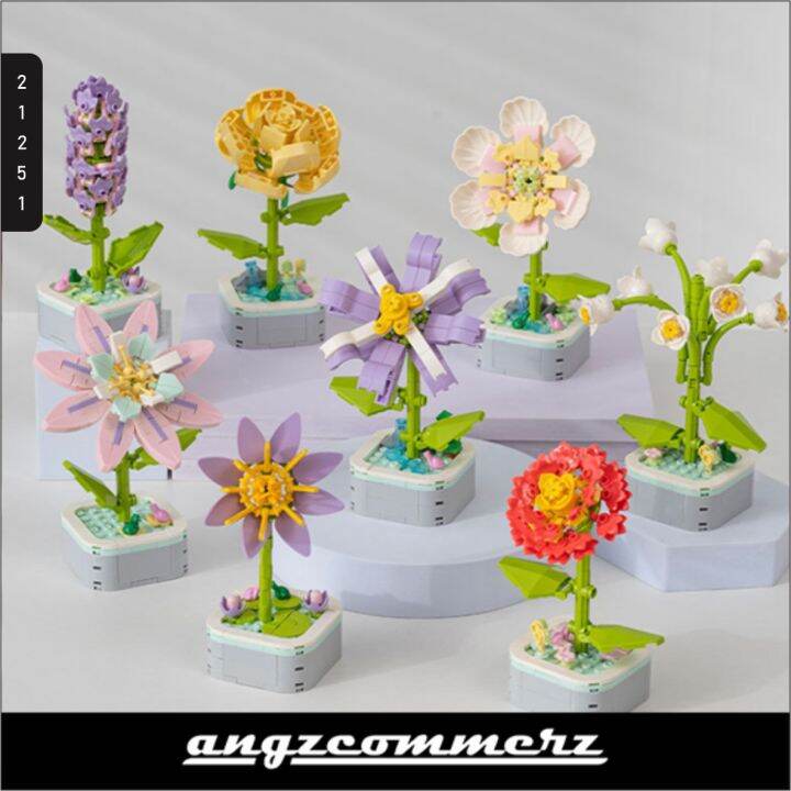 Nano Block Flower Series Mainan Balok Bunga DIY Brick | Lazada Indonesia