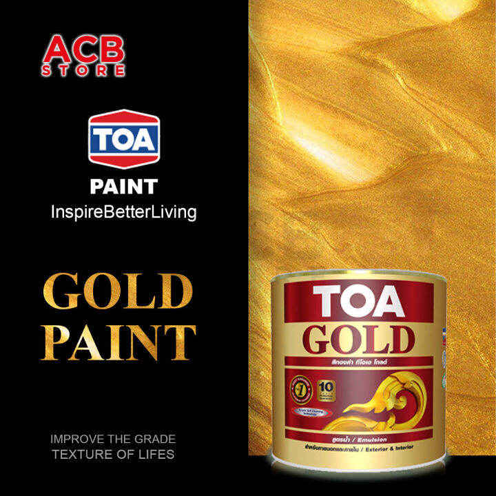 [NO.1 Real Gold Paint in Malaysia] Toa Water-based UV Gold Paint 2OZ ...