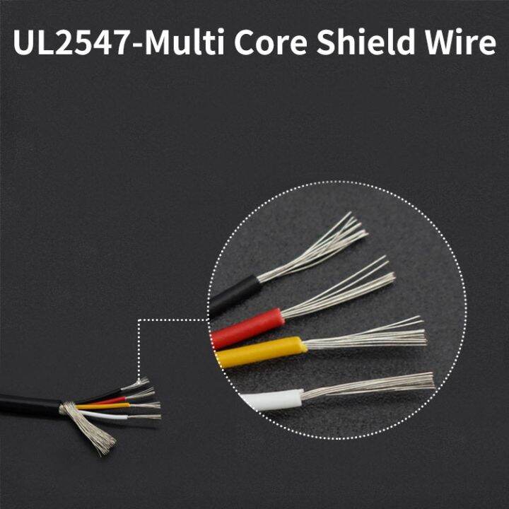2/5M Shielded Wire Signal Cable 30 28 26 24 22 20 18 AWG Channel Audio ...