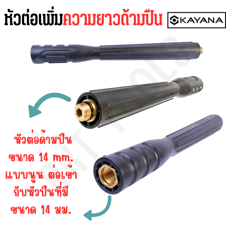 VOMOTO ด้ามต่อเพิ่มความยาวของปืน หัวต่อด้ามปืนขนาด 14 mm. แบบนูน ต่อเข้ากับหัวปืนที่มี ขนาด 14 ...