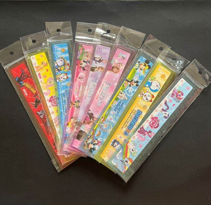 15cm Cartoon Ruler 2 in 1 Straight and Wave Ruler Pembaris Comel Lurus ...