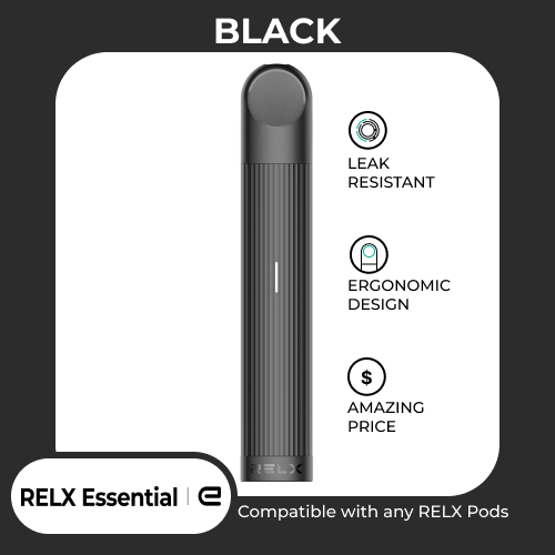 RELX Essential Device - Black | Lazada Indonesia