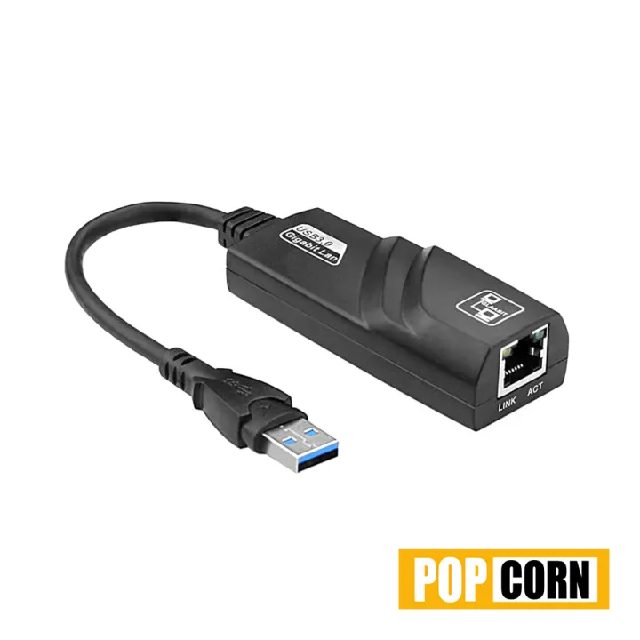 Popcorn Type-C 3.1 / USB 3.0 Ethernet Adapter Network Card LAN Gigabit ...