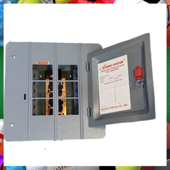 America Panel Board 3x3 6 Holes 2P Plug in Panel Box 4 Branches for TQL ...