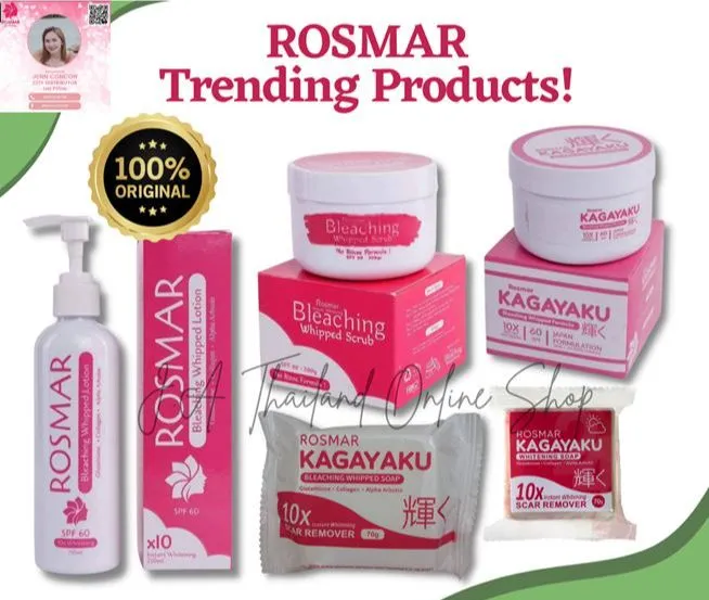 Rosmar Bleaching Whipped Scrub, Rosmar Lotion, Kagayaku Bleaching Cream ...