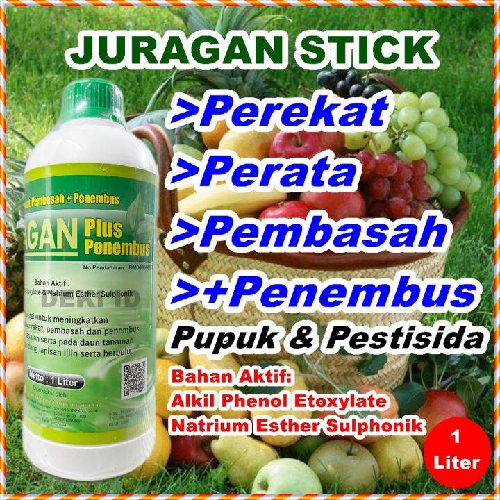 Juragan Stick 1 Liter Perekat Perata Pembasah Penembus Pestisida ...