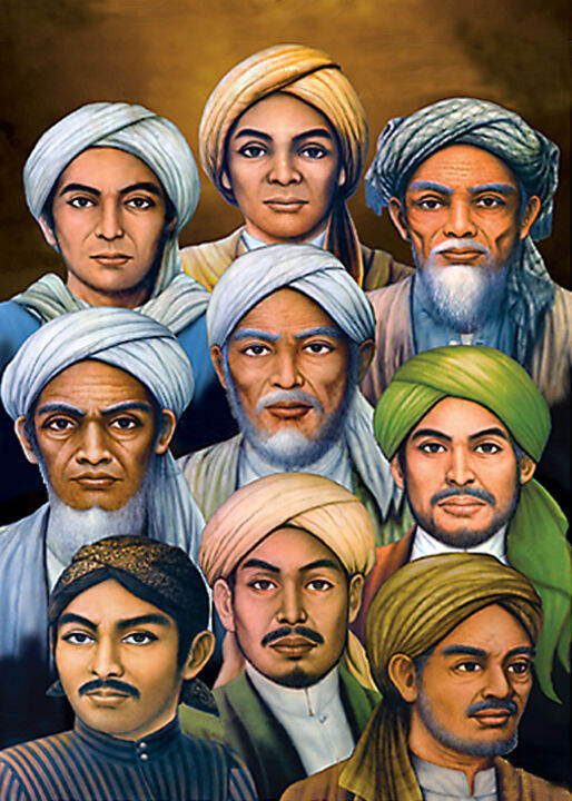 HIASAN DINDING WALI SONGO / POSTER WALI SONGO / POSTER CETAK WALI SONGO ...