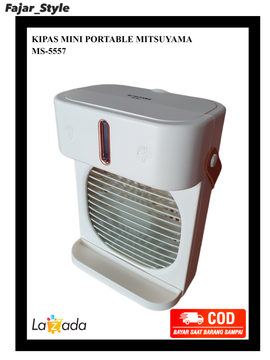 Kipas Angin Uap Air Cooling Fan / AC Mini Portable Mitsuyama MS-5557 Fungsi Pembersih Atau ...
