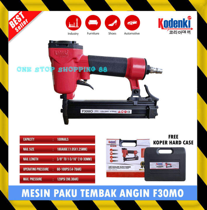ALAT MESIN STAPLER STAPLES SETEPLES STEPLES PAKU TEMBAK ANGIN AIR ...
