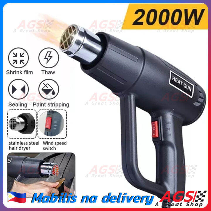 Heat gun blower heavy duty for pvc pipe 2000W With Nozzle ORIGINAL ...