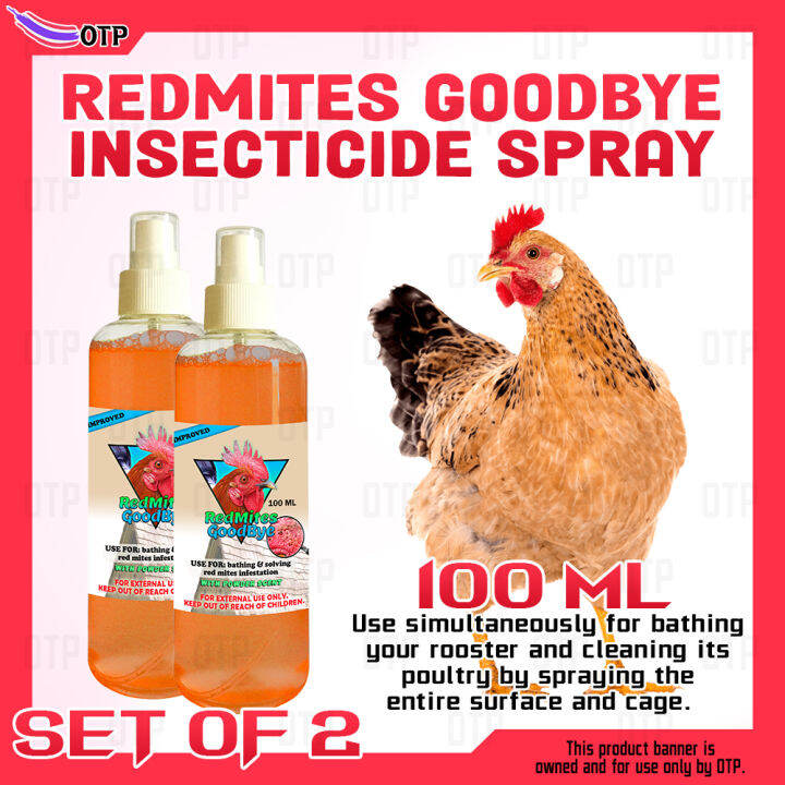 Redmites Goodbye Spray 100ml Set of 2 Natural Redmites Killer ( Pamatay ...