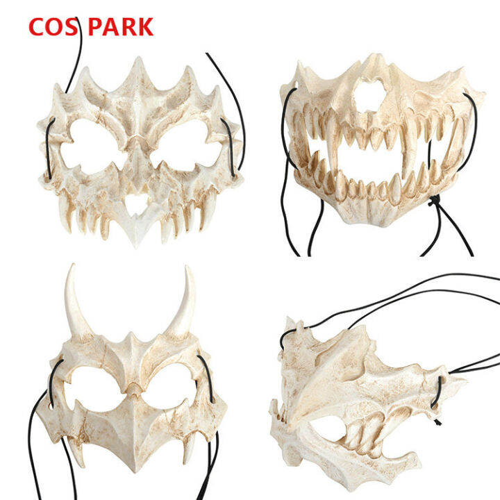 Half-face Yakuza Tengu Filming Props Dragon God Tiger Makeover Japan ...