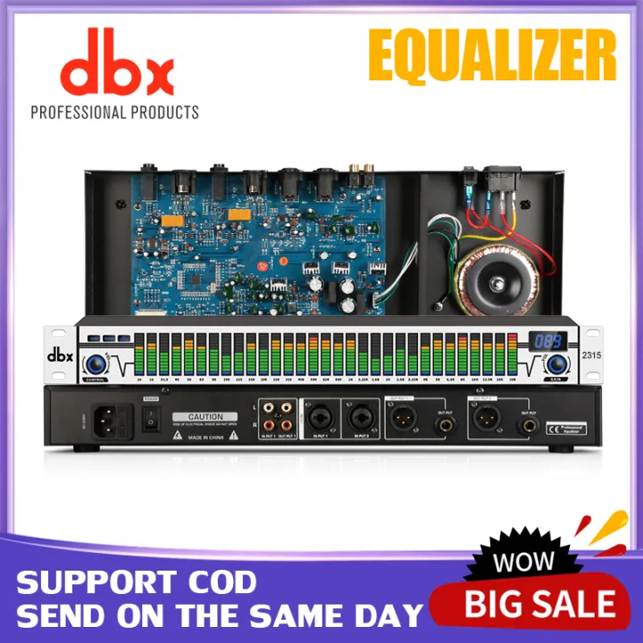 DBX 2315 digital equalizer effector anti-howling professional noise reduction audio processor ...