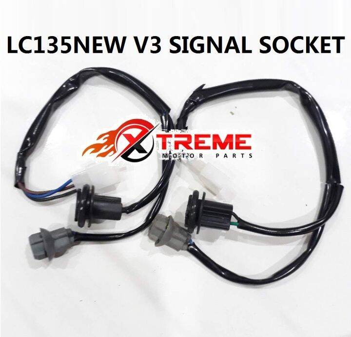 YAMAHA LC135 NEW V3 FRONT SIGNAL SOCKET WIRING DEPAN | Lazada