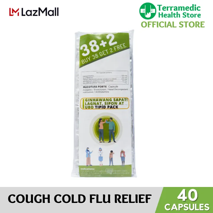 MUCOTUSS FORTE | Cough & Cold Relief | Promo Pack 38 + 2 | Lazada PH