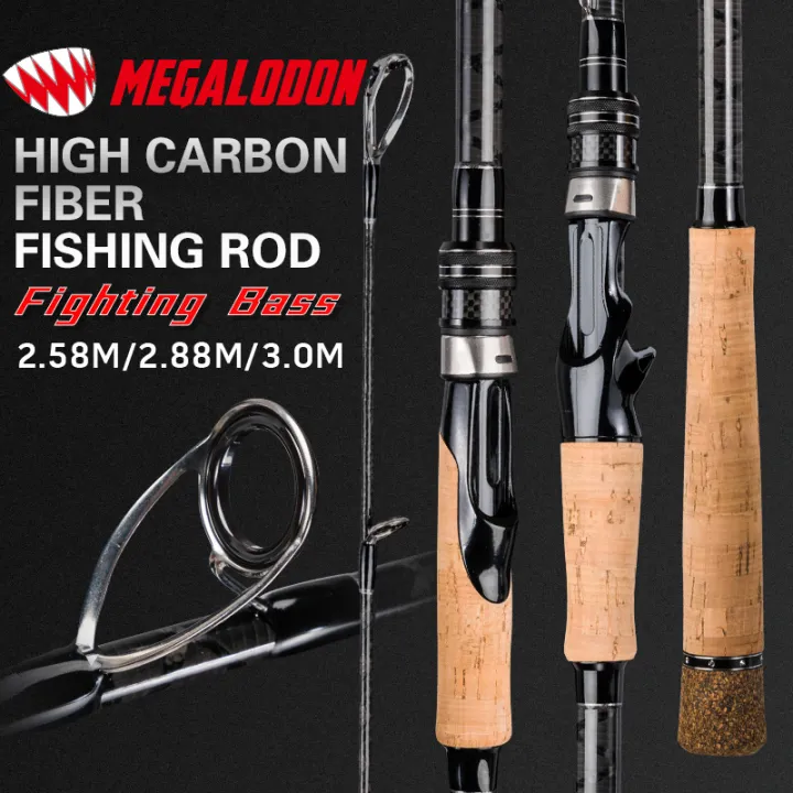 Megalodon [Fighting Bass] New style Shore cast fishing rod Super hard ...