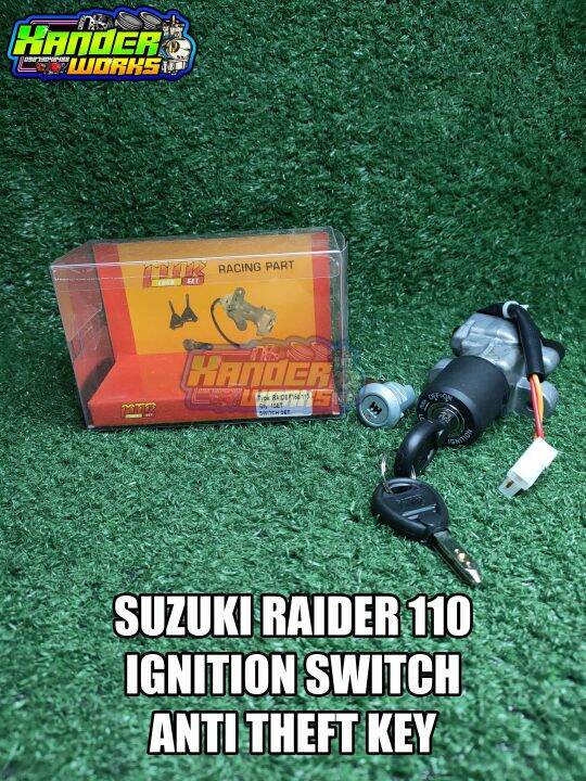 SUZUKI RAIDER 110 IGNITION SWITCH ANTI THEFT KEY MTR BRAND | Lazada PH