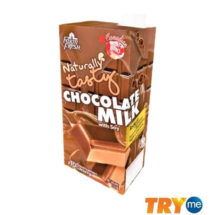 Farm Fresh UHT Soy Milk 1L - Chocolate | Lazada
