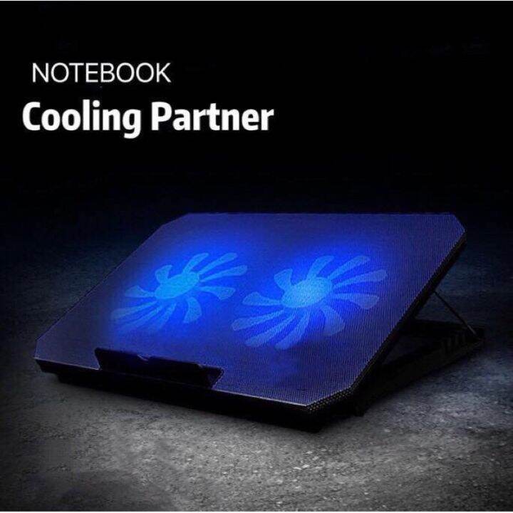 Tops Dual Fan Notebook Cooling Partner Heavy Duty Cooler Pad For 14-17 ...