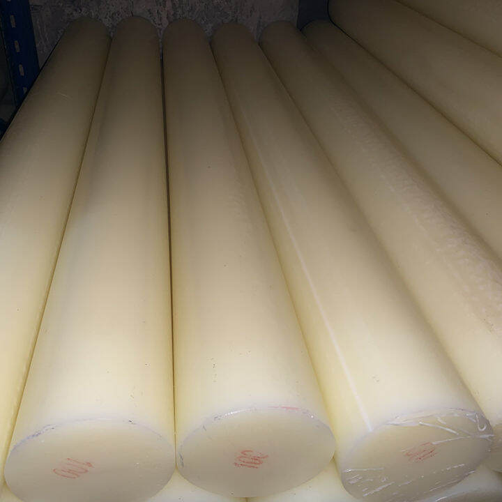 Beige nylon rod nylon plastic rod ordinary PA6 rod wear-resistant solid ...