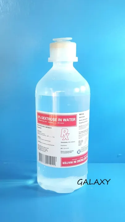500ml D5W - 5% d3xtr0se in water (2 plastic bottles) | Lazada PH