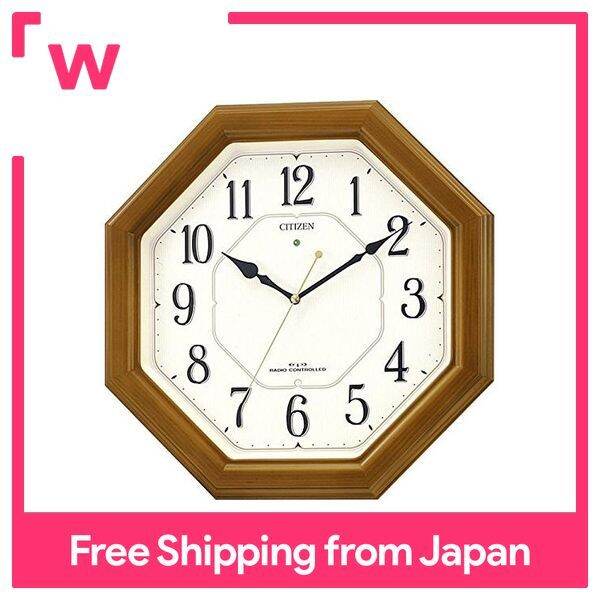 CITIZEN wall clock electric wave analog Nemurina look high luminance ...