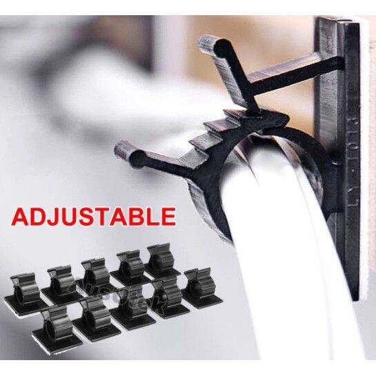 1pc premium cable clips, self-adhesive nylon wire clamps, plastic cable ...