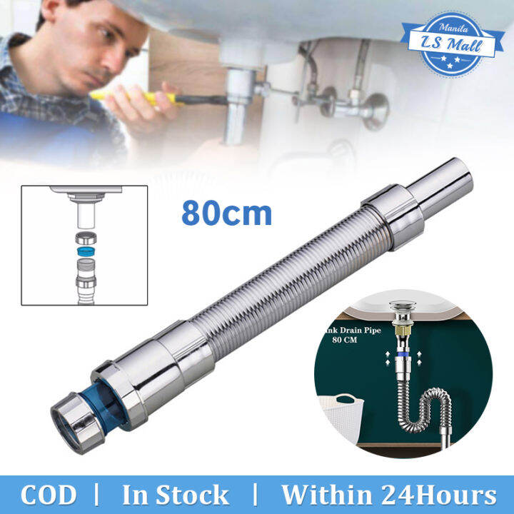 Flexible Extension Drain Pipe Bathroom Sink Expanded Tube,for Kitchen ...