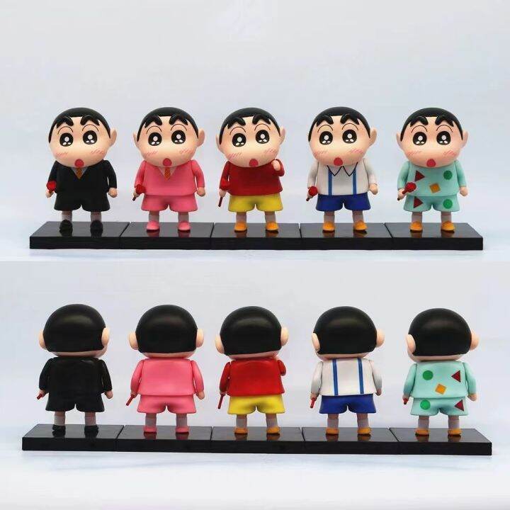Anime Crayon Shin-chan Action Figurines Model Rose Series Shinchan PVC ...