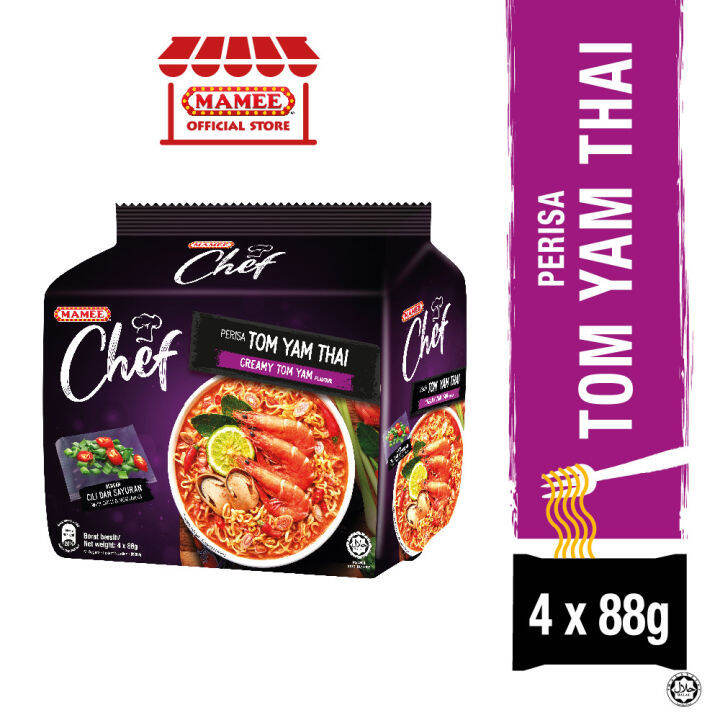 Mamee Chef Creamy Tom Yum Pack Noodles x 1 Packet | Lazada