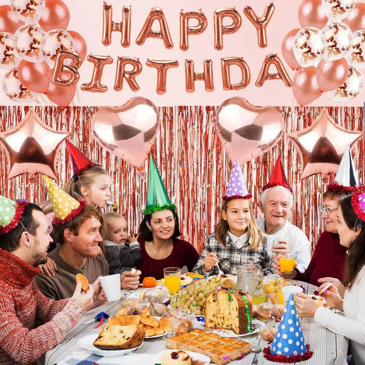 Balon Foil Huruf dan Angka Warna Rose Gold / Balon Nama Balon Pesta ...