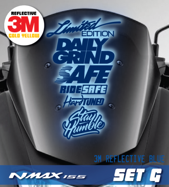 nMax Visor Decal Sticker V1 V2 V3 (Cutout Sticker) Set G | Lazada PH