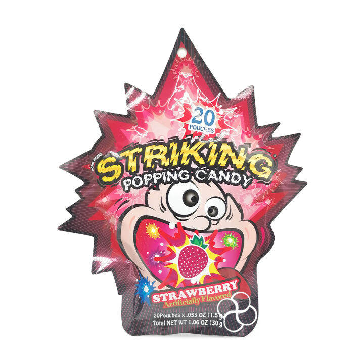 Striking Strawberry Popping Candy 20 x 1.5g | Lazada PH