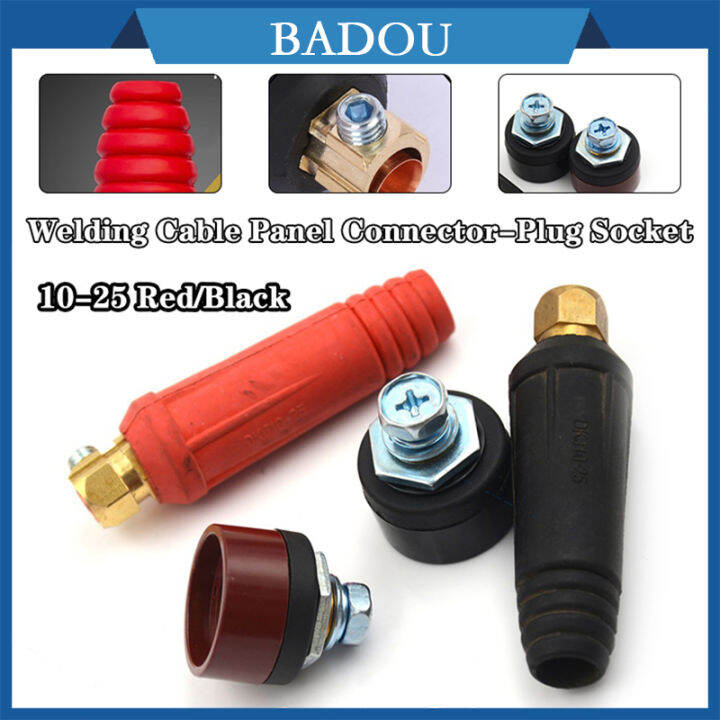 DKJ10-25 European Style Welding Cable Connector Plug Quick Fitting Male ...