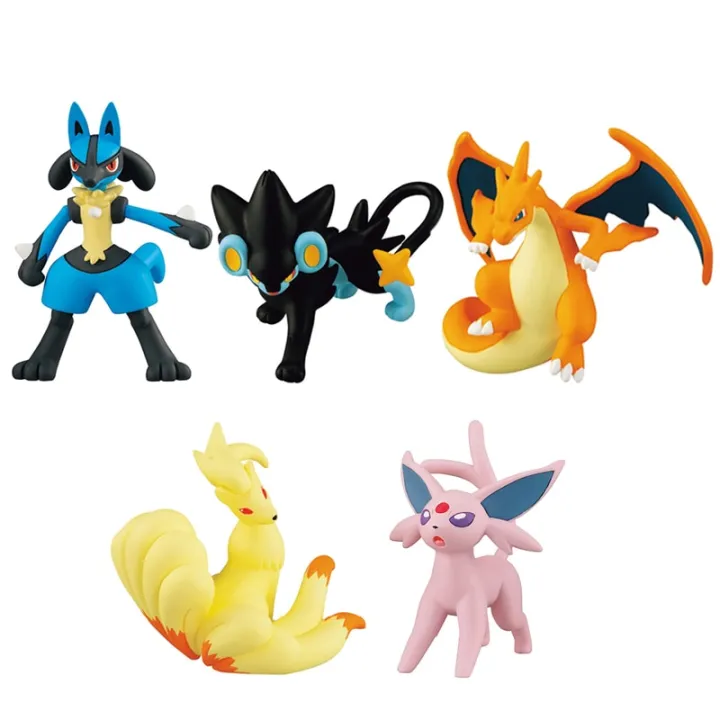 TAKARA TOMY Genuine CANDY TOY Pokemon Lucario Charizard Ninetales ...