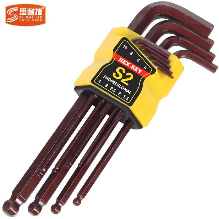 Hex Wrench Set Ball Head6Angle Screwdriver Tool Lengthened Inner ...