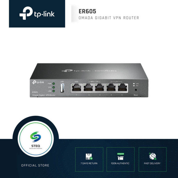【COD】 STEQ Tp Link ER605 (TL-R605) Safe Stream Gigabit Multi-WAN VPN ...