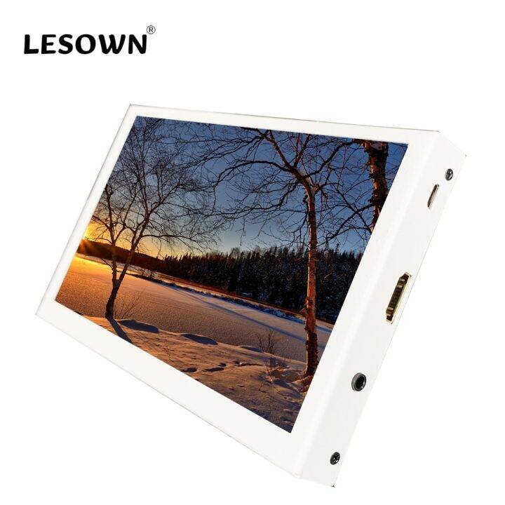 7 Inch HDMI LCD Display Computer Monitor 1024X600 White IPS Capacitive ...