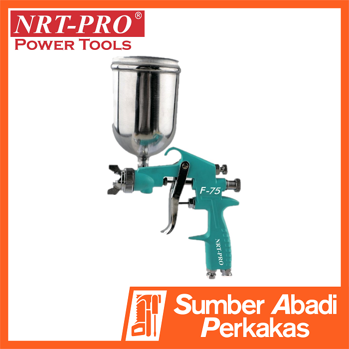 NRT-PRO F75G Spray Gun Tabung Atas Alat Cat Semprot Air Spraygun 75G ...