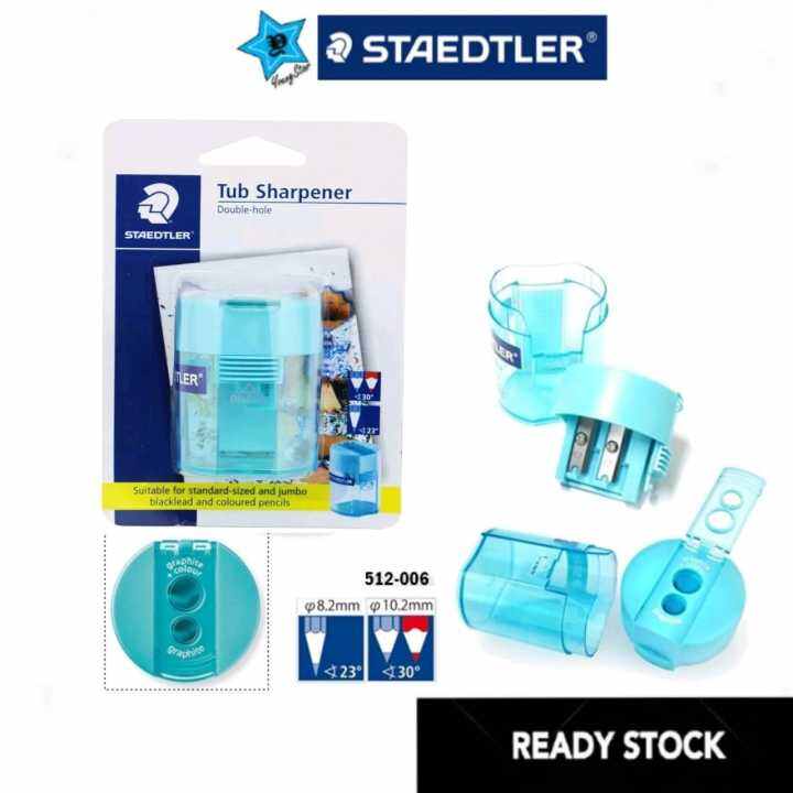 Staedtler Double Hole Tub Sharpener 512 Cyan | Lazada