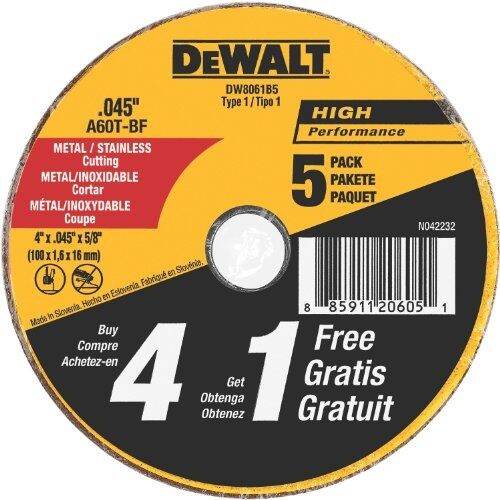 DEWALT Cutting Wheel, All Purpose, 4-Inch (DW8061B5) | Lazada PH