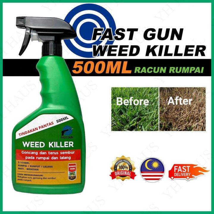 FAST GUN 500ml Weed Killer Spray (Racun Rumput Lalang/Ubat rumput/Racun ...